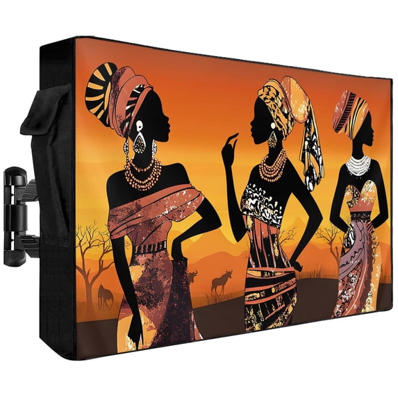 African Women Outdoor TV Cover 70 to 75 inch Tribe Ethnic Style ...