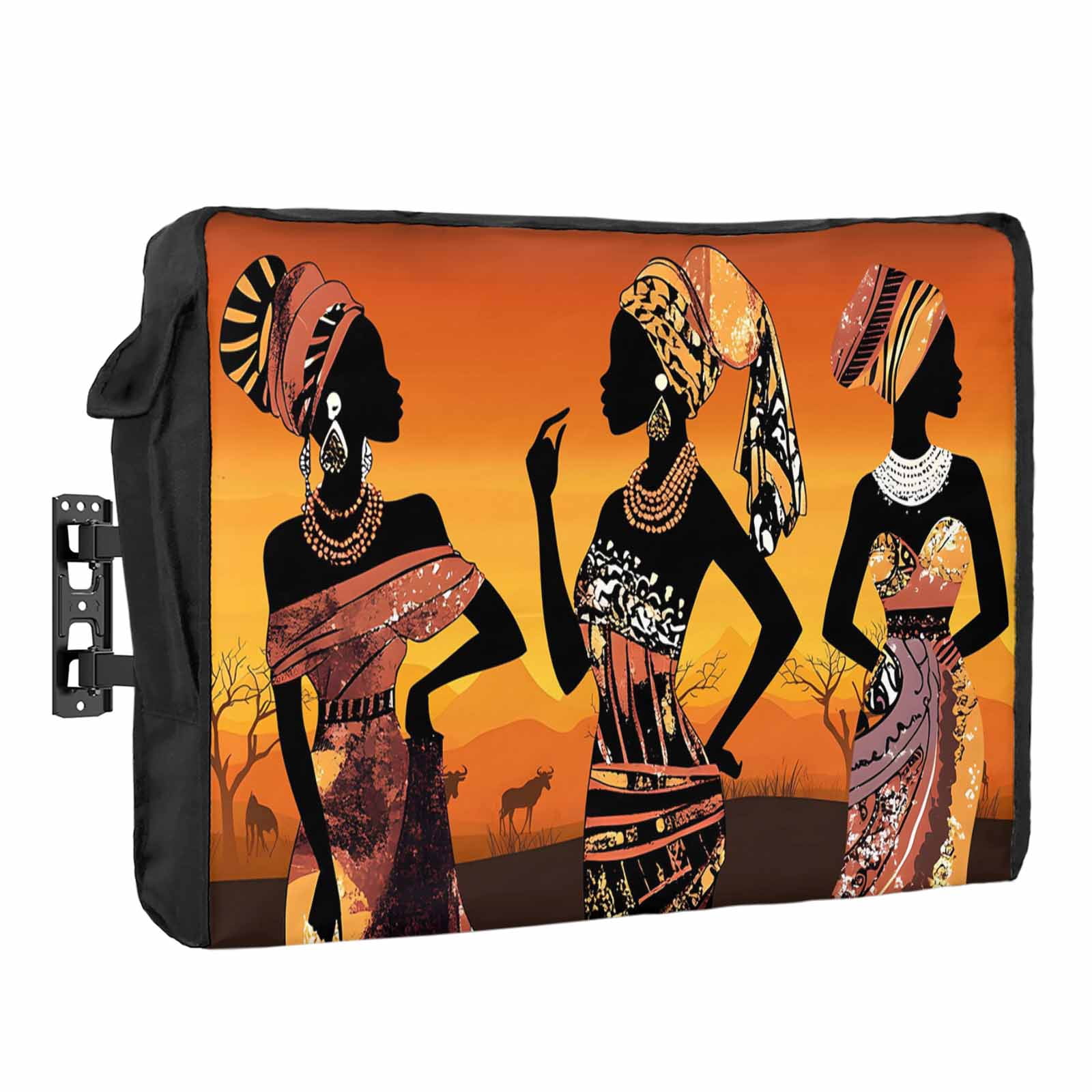 African Women Outdoor TV Cover 70 to 75 inch Weatherproof Waterproof ...