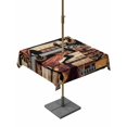 African Women Square Outdoor Tablecloth with Umbrella Hole Ethnic Style ...