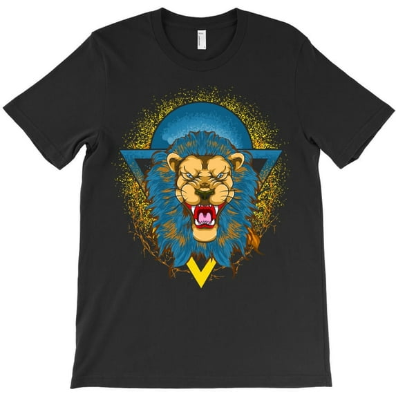 African Zoo Animal Safari Funny Retro Lion Graphic H14208 T-Shirt, for ...