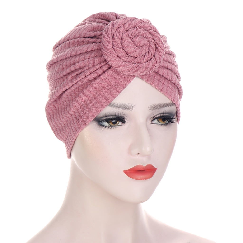 African cotton knot headwrap bandana turban women hair scarf vortex hat ...