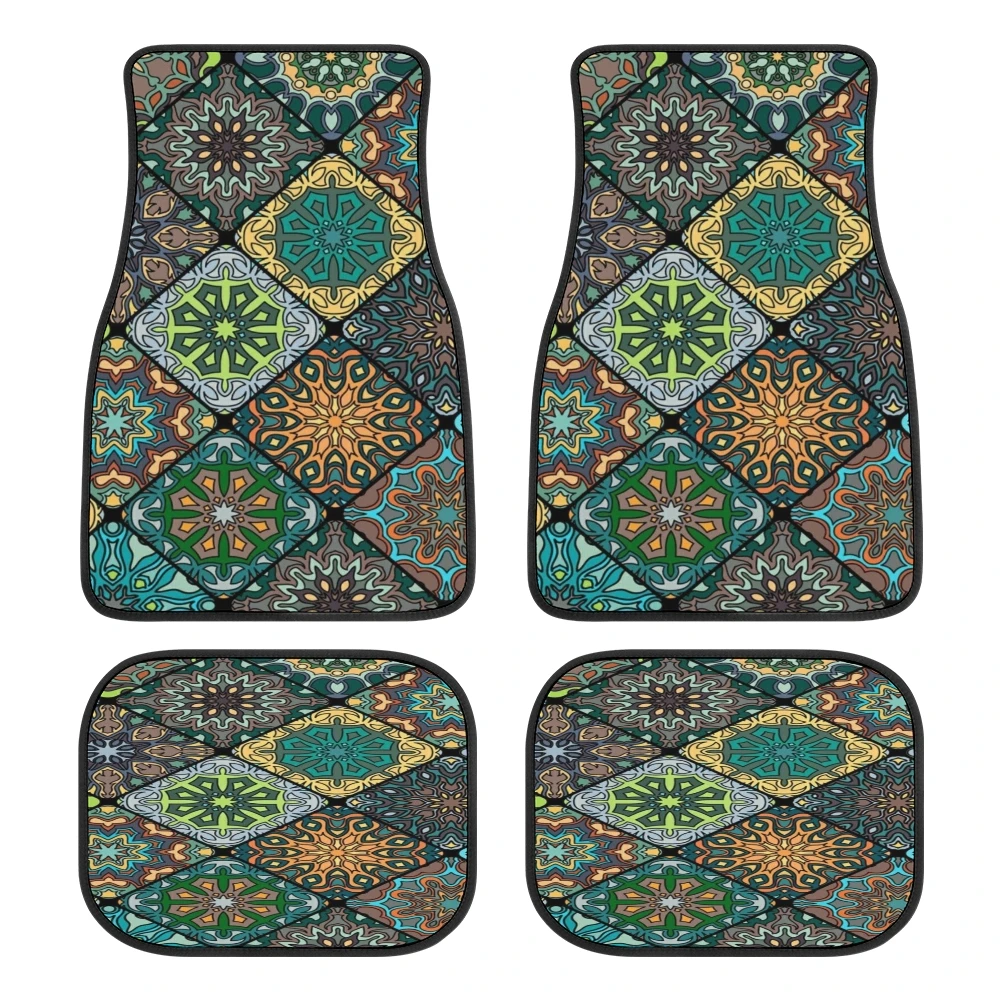African fabric of mandala Custom printed car interior accessories fit ...