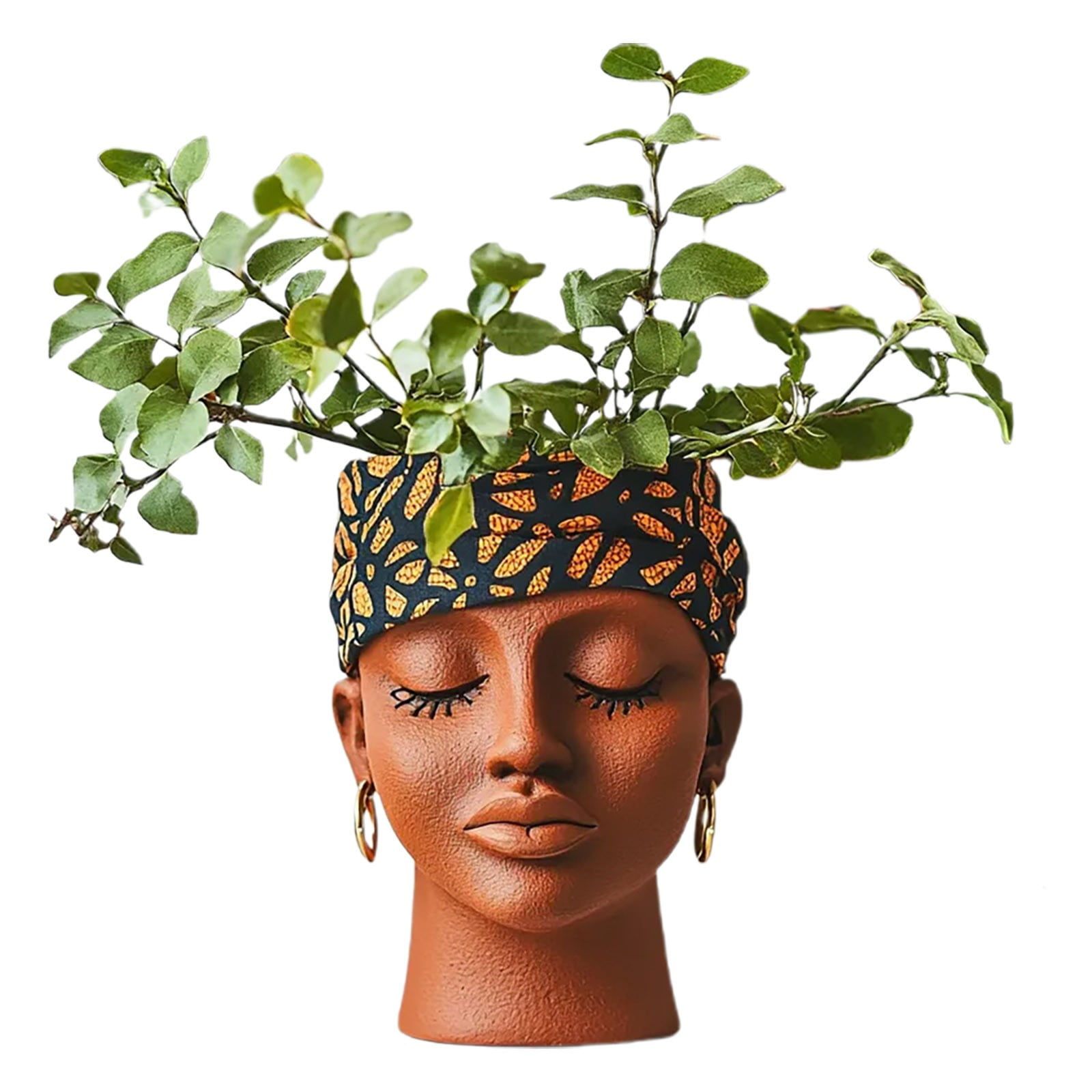 African goddess Flower Pot Planting Pottery, Home Planting Rack, Resin ...
