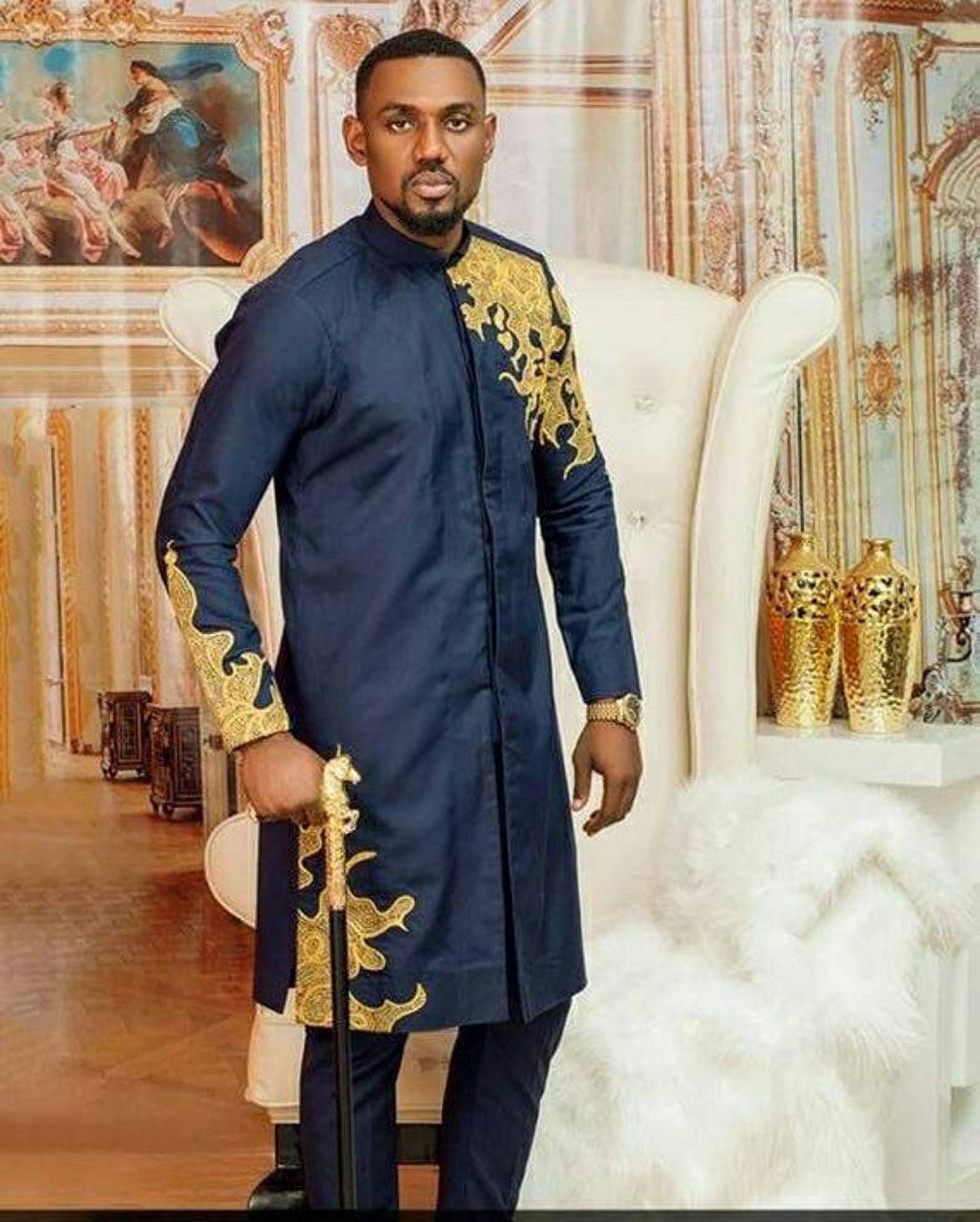 African men's clothing, African men's wear, African suit, Dashiki men's ...