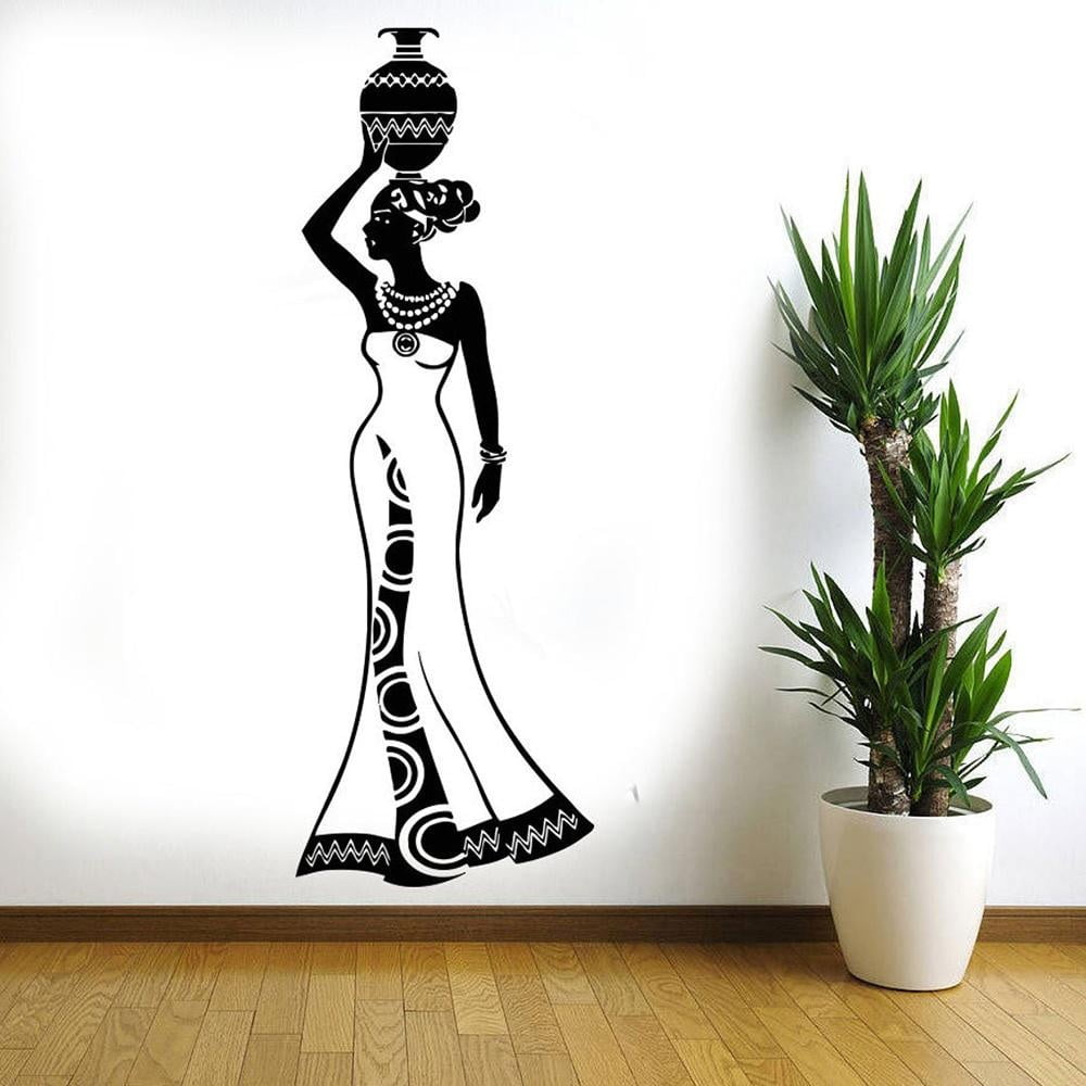African women Wall Decal Window Sticker Woman Face Africa African style ...