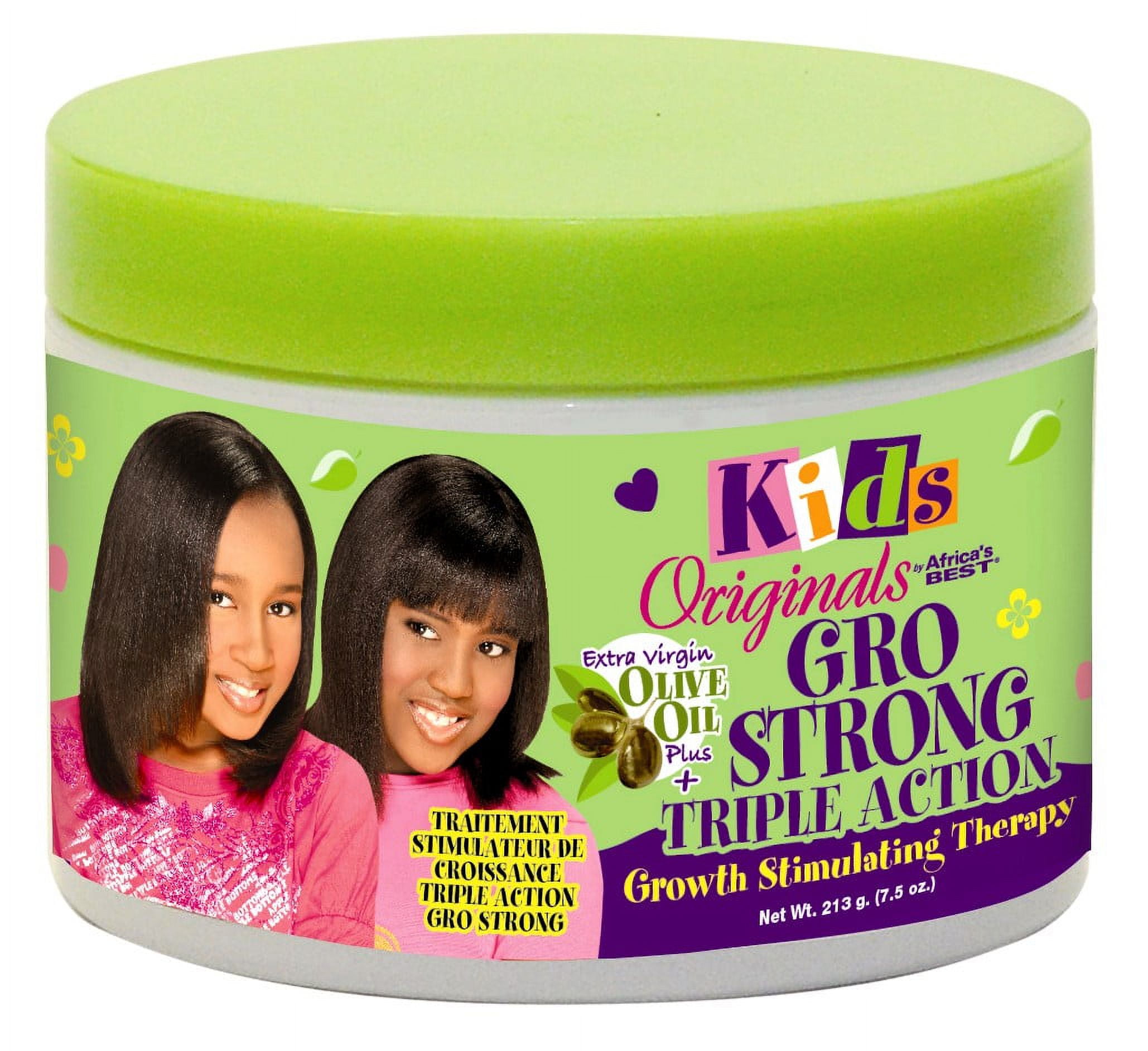 Africas Best Kids Orig Gro Strong Therapy 7.5oz Jar (Pack of 3 ...