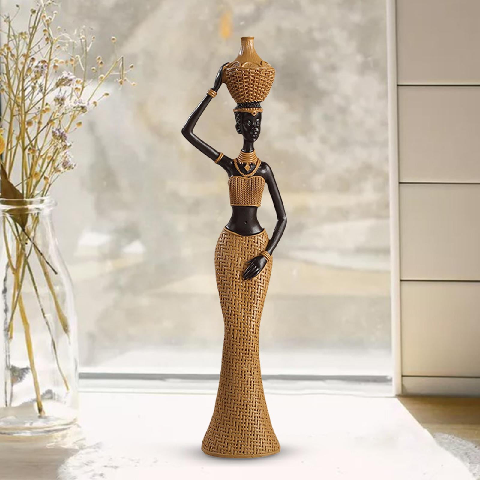 Africian Women Figurine Tabletop Sculpture Hand Crafted for Car ...