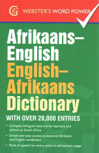 Afrikaans-English, English-Afrikaans Dictionary - Walmart.com