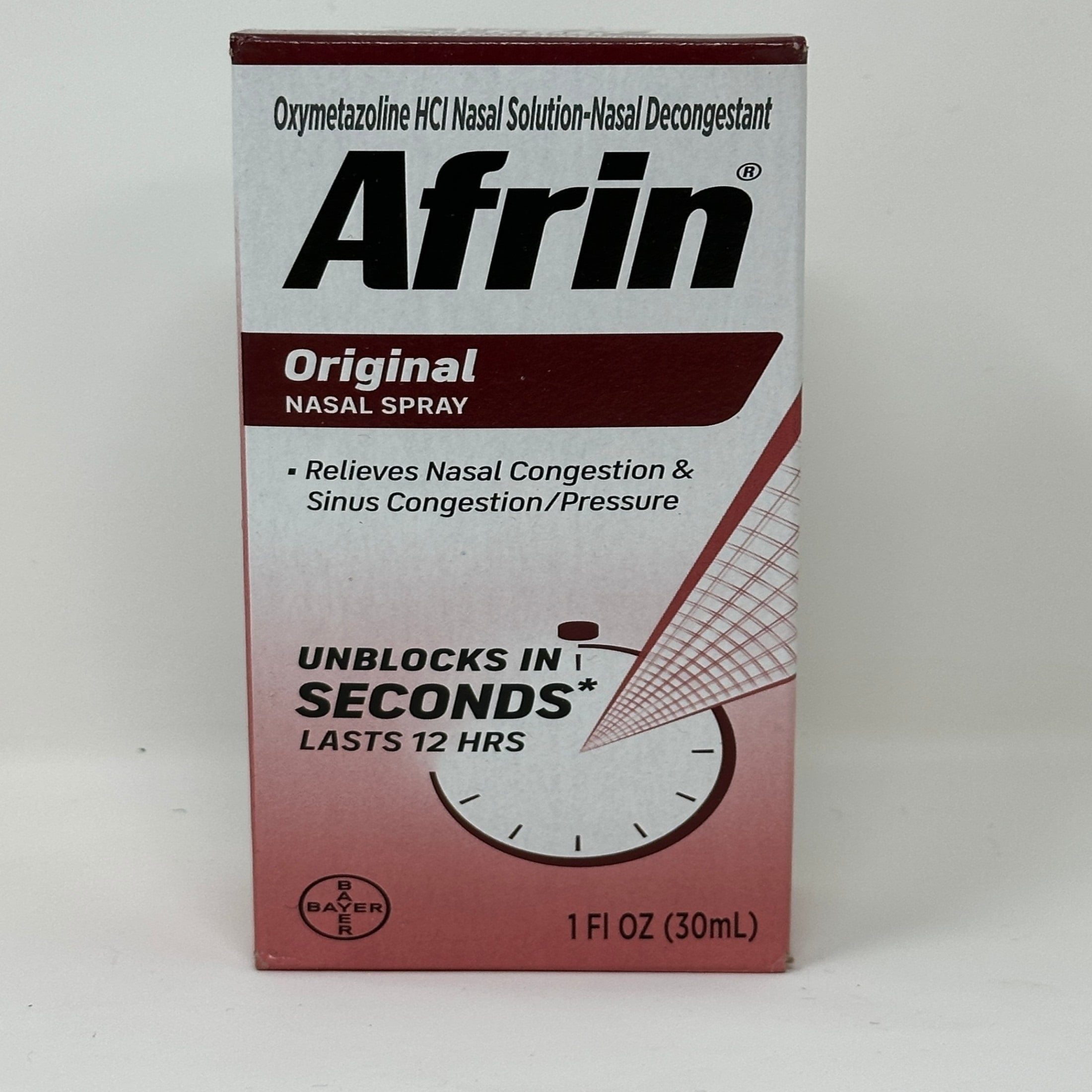 Afrin Nasal Spray 12 Hour Relief, Original, 0.5 fl oz (Pack of 3 ...