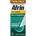 Afrin No Drip Severe Congestion Pump Mist Nasal Spray, 12 Hour ...