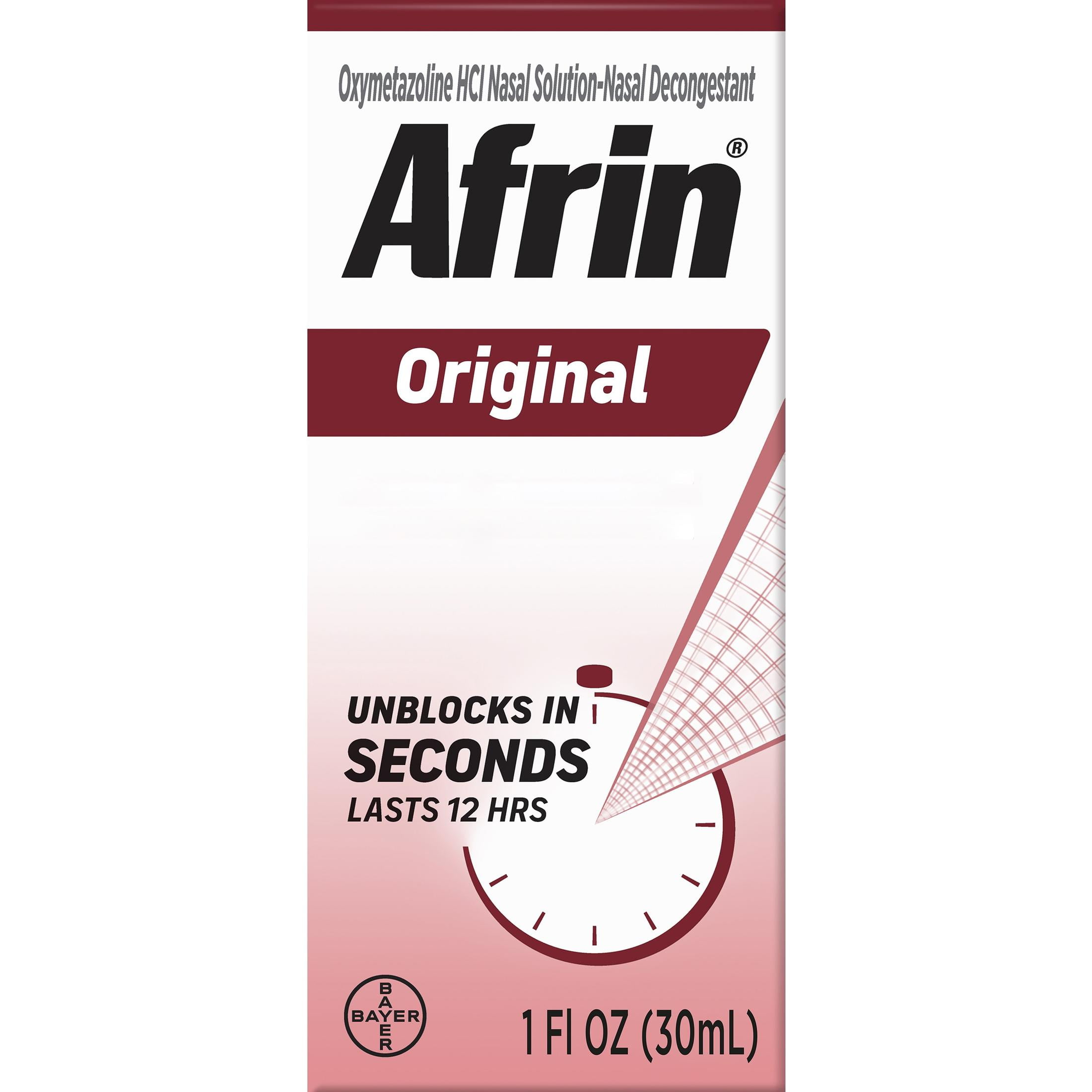 Afrin Original 12 Hour Nasal Congestion Relief Spray - 30 ml - Walmart.com