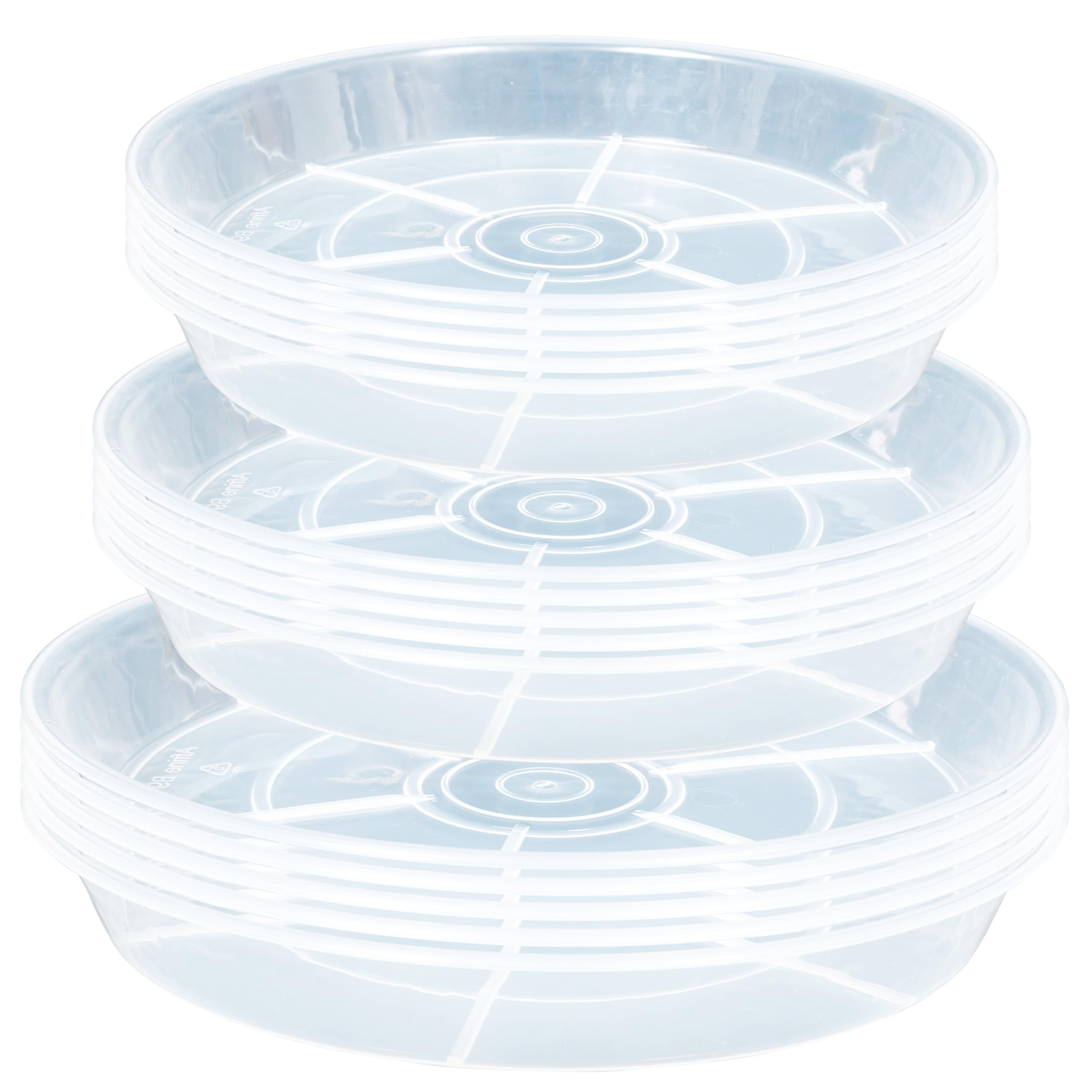 Afrine 15 Pack Plant Saucer Drip Tray, 6 8 10 inch, Heavy Sturdy ...