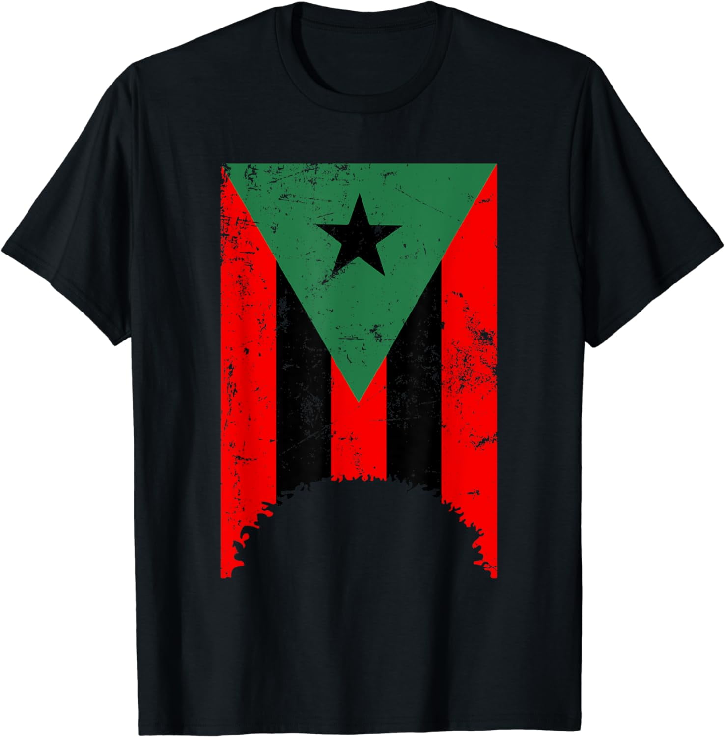 Afro Boricua Flag Funny Puerto Rico Africa Roots Pride Gift T-Shirt ...