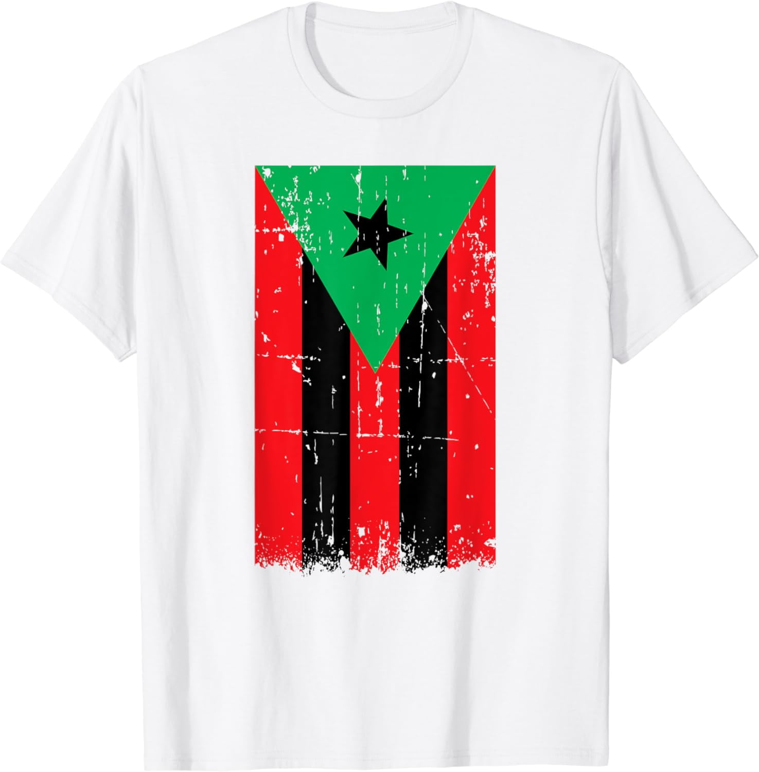 Afro Boricua Flag Funny Puerto Rico Africa Roots Pride Gift T-Shirt ...