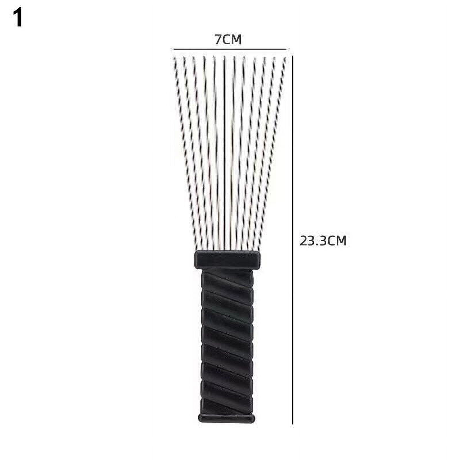 Afro Comb With Black Fist Metal Or Plastic African Hair Professional ...