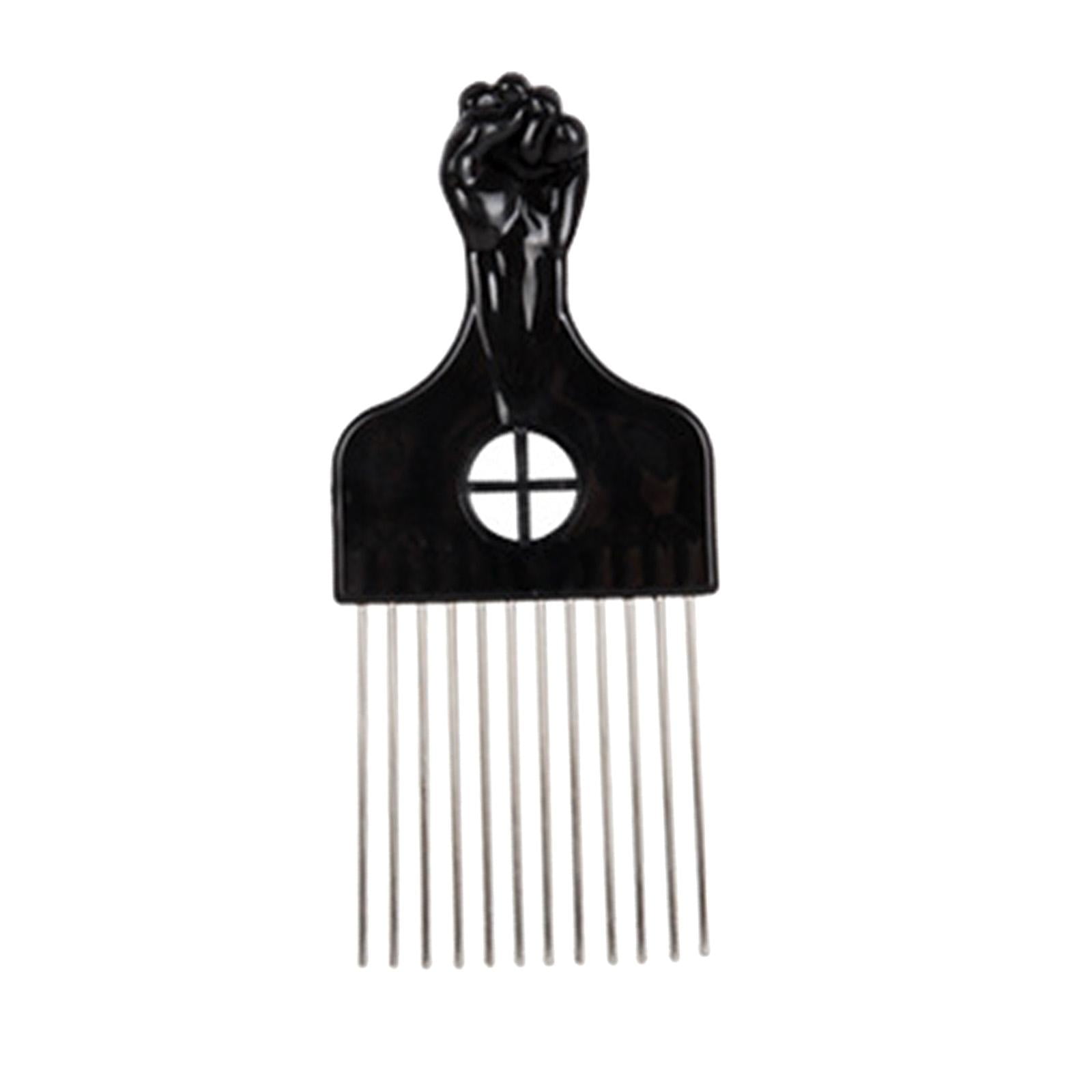 Afro Combs, Metal Afro African Comb Brush Hairdressing Tool Braid ...
