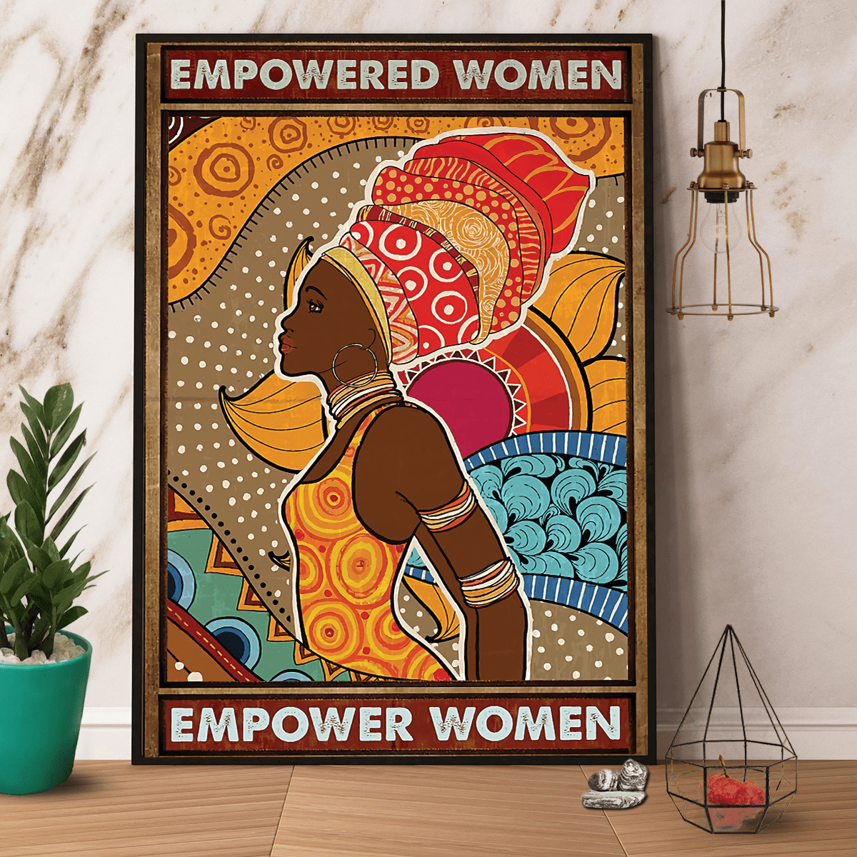 Afro Empowered Women Empower Women Paper Poster No Frame Matte Wall Art ...