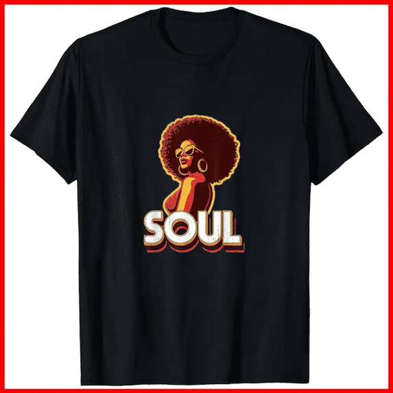 Afro Funk Vintage 70s Retro Soul Vinyl Record Groove Graphic Unisex T ...