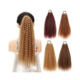 Afro Kinky Curly Ponytail Extension with Hair Tie 20" Synthetic ...
