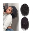 Afro Kinky Curly Ponytail Hair Piece for Black Women 10 Inch Short ...