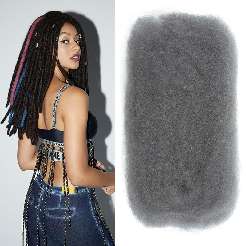 Afro Kinkys Bulk Human Hair for Dreadlock Extensions Loc Repair ...