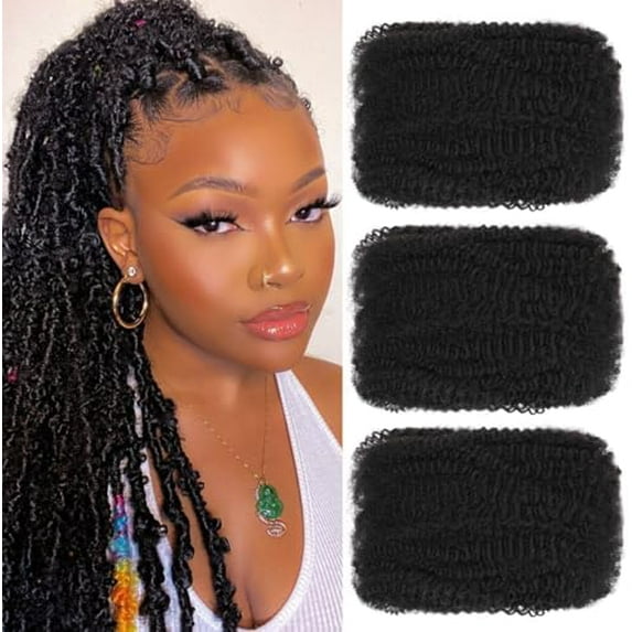 Afro Kinkys Human Hair for Mini Twist, Braiding, Loc Repair, Kinky ...
