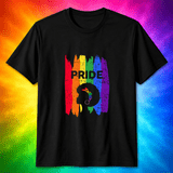 Afro Pride Silhouette Rainbow Flag T-Shirt, for men & women, S-5XL ...
