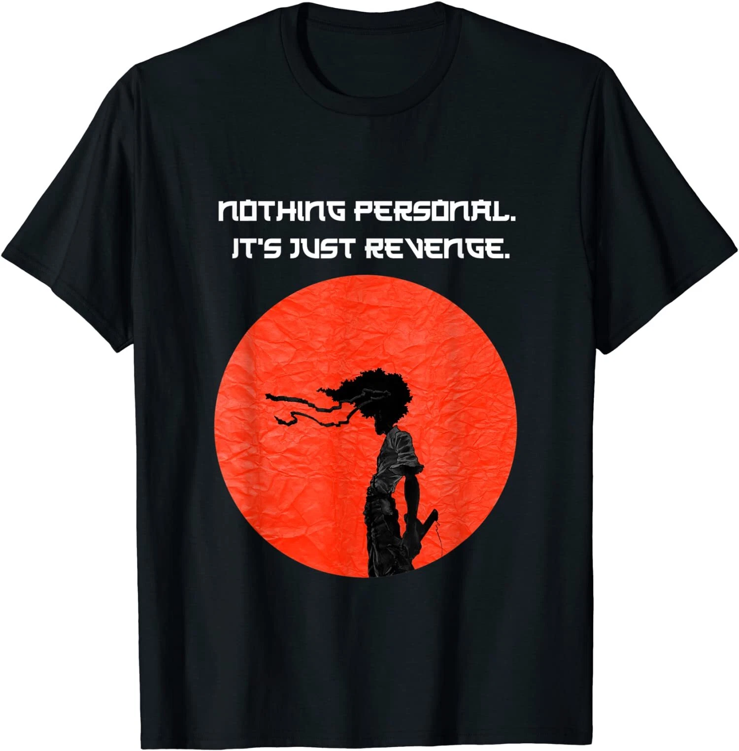 Afro Samurai Inspired Manga Art Dynamic Japanese Style Design Unisex T ...