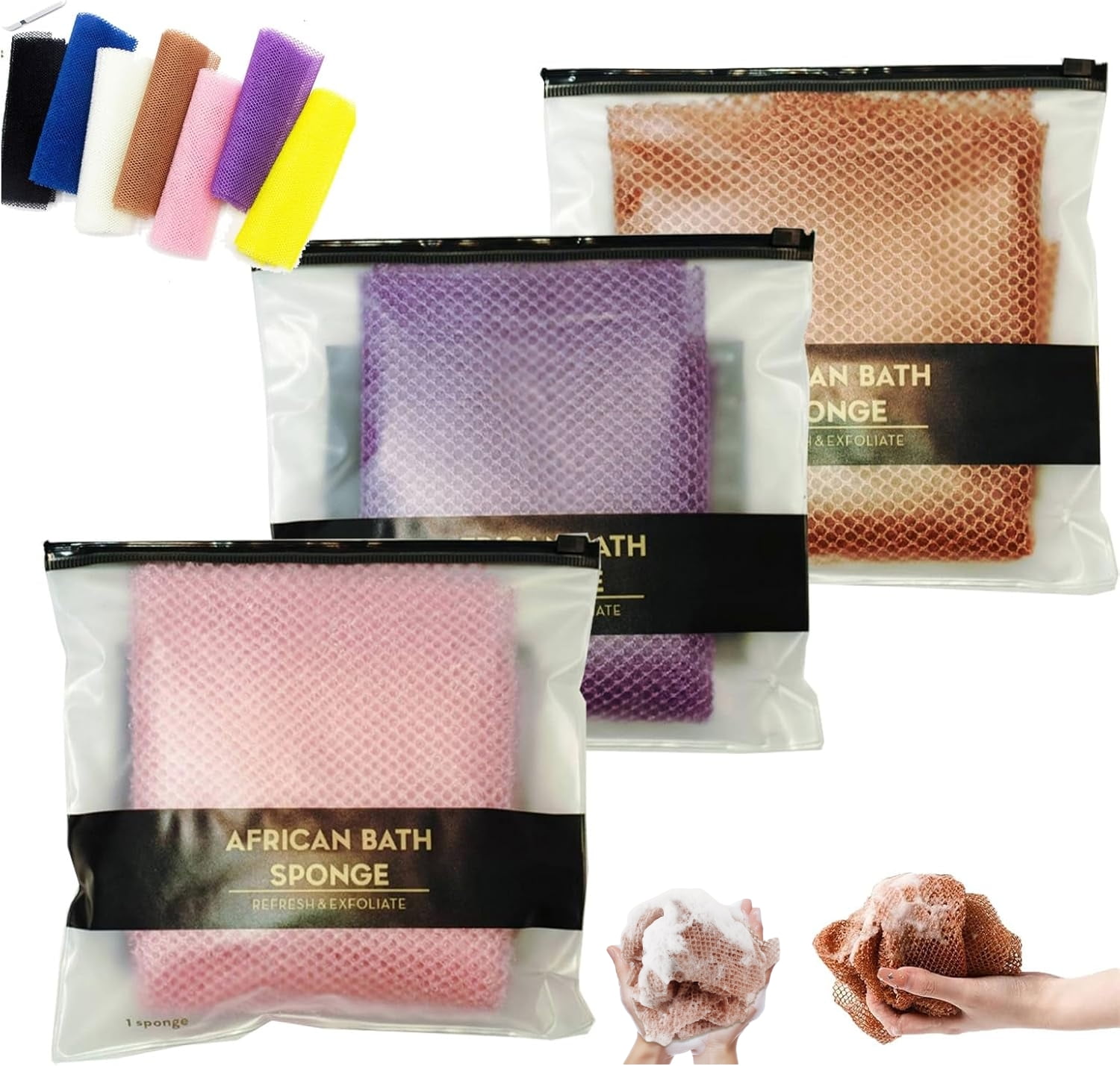 Afro Scrub African Net Sponge, Afroscrub African Exfoliating Net Sponge, 2025 New Shower Body ...