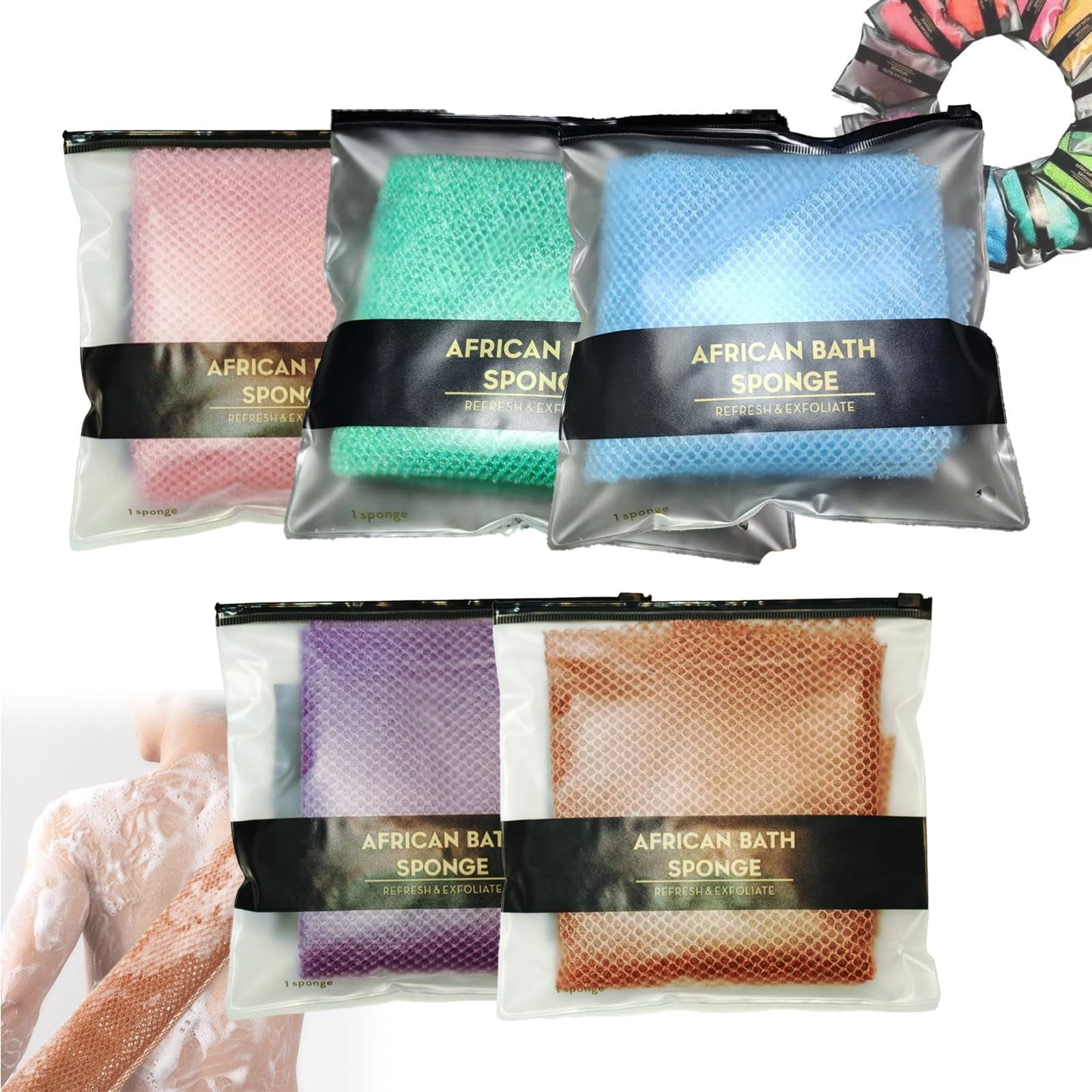 Afro Scrub African Net Sponge, Afroscrub African Exfoliating Net Sponge ...