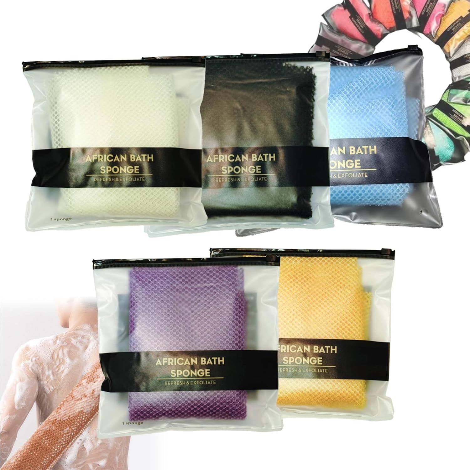 Afro Scrub African Net Sponge, Afroscrub African Exfoliating Net Sponge ...