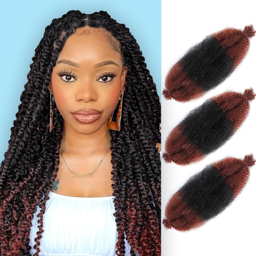 Afro Twist Hair Pre Separated Springy Afro Twist Hair Pre stretched ...