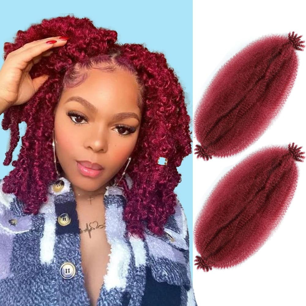 Afro Twist Hair Pre Separated Springy Afro Twist Hair Pre stretched ...