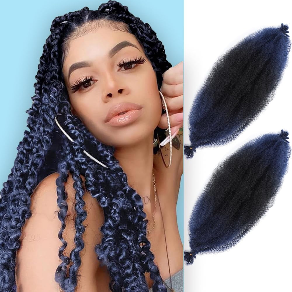 Afro Twist Hair Pre Separated Springy Afro Twist Hair Pre stretched ...