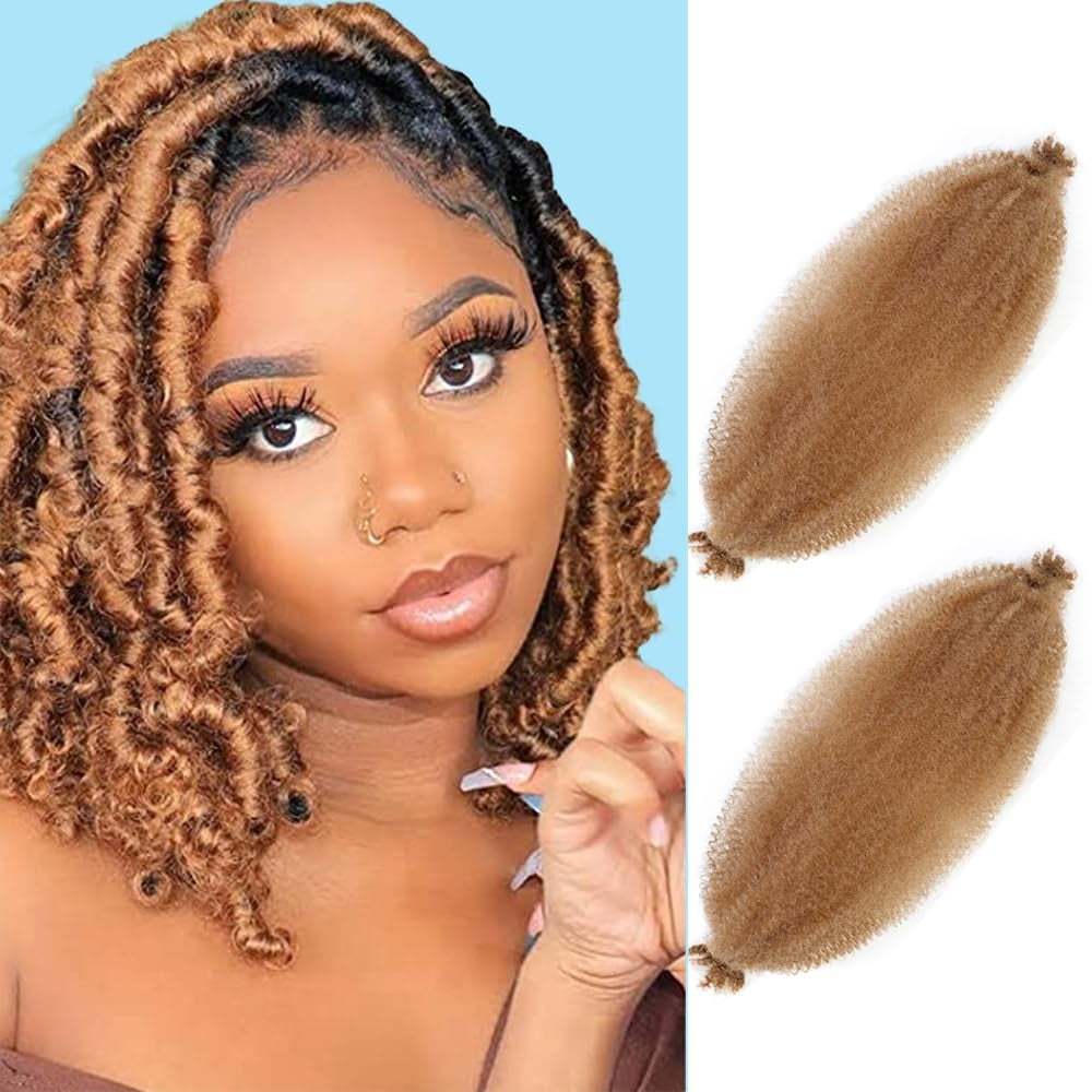 Afro Twist Hair Pre Separated Springy Afro Twist Hair Pre stretched ...