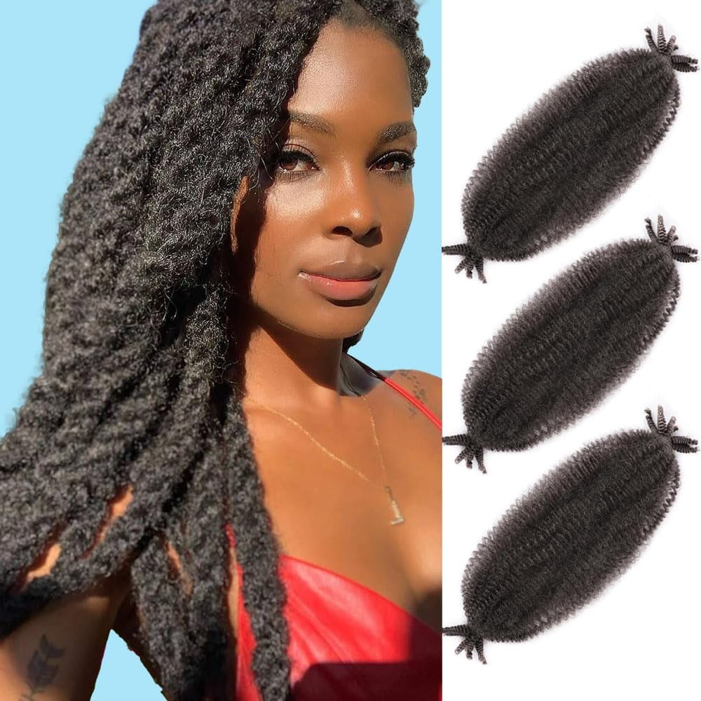 Afro Twist Hair Pre Separated Springy Afro Twist Hair Pre stretched ...