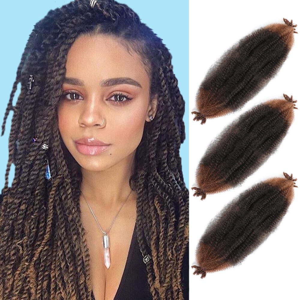 Afro Twist Hair Pre Separated Springy Afro Twist Hair Pre stretched ...