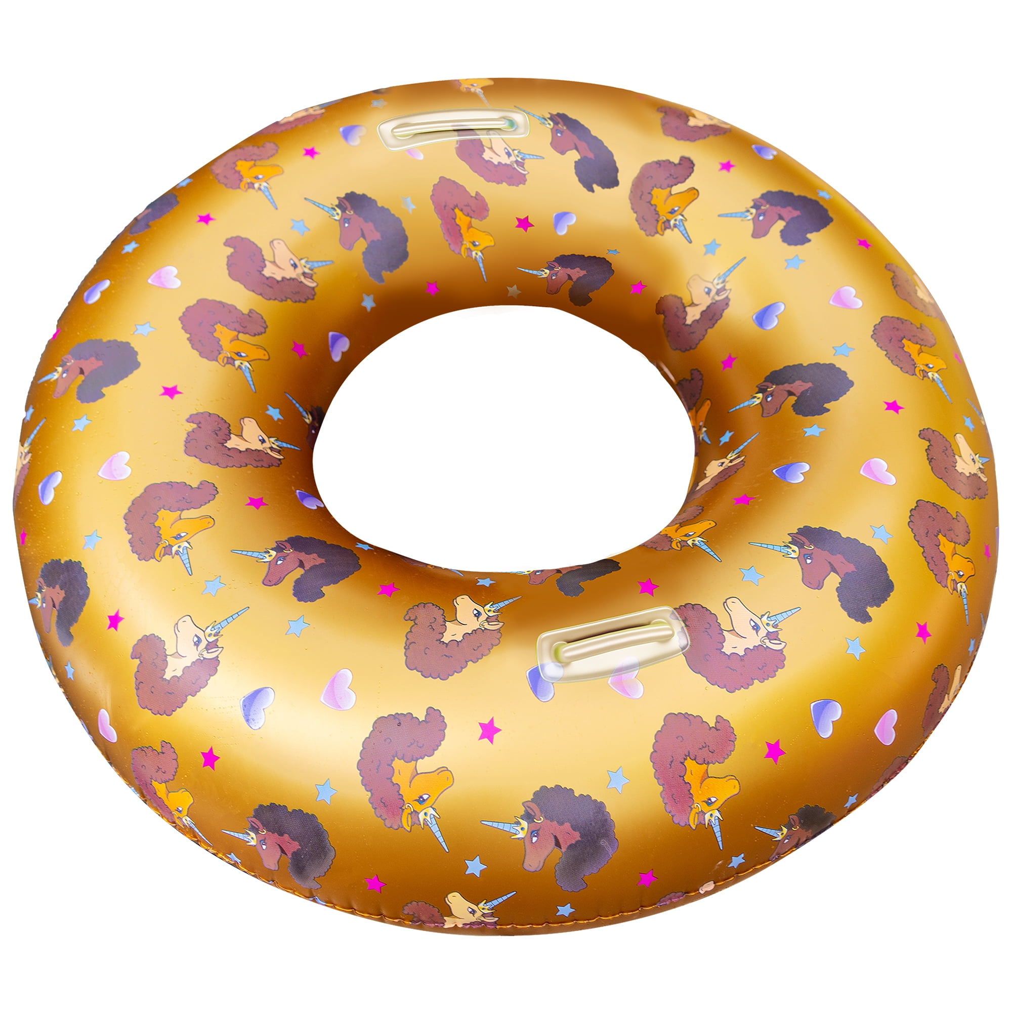Afro Unicorn 47” Gold Float – Pool Float – Girls – Gold - Walmart ...