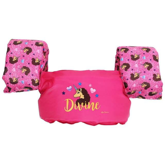 Afro Unicorn Divine Swim Trainer – Pool Float – Girls – Pink - Walmart.com