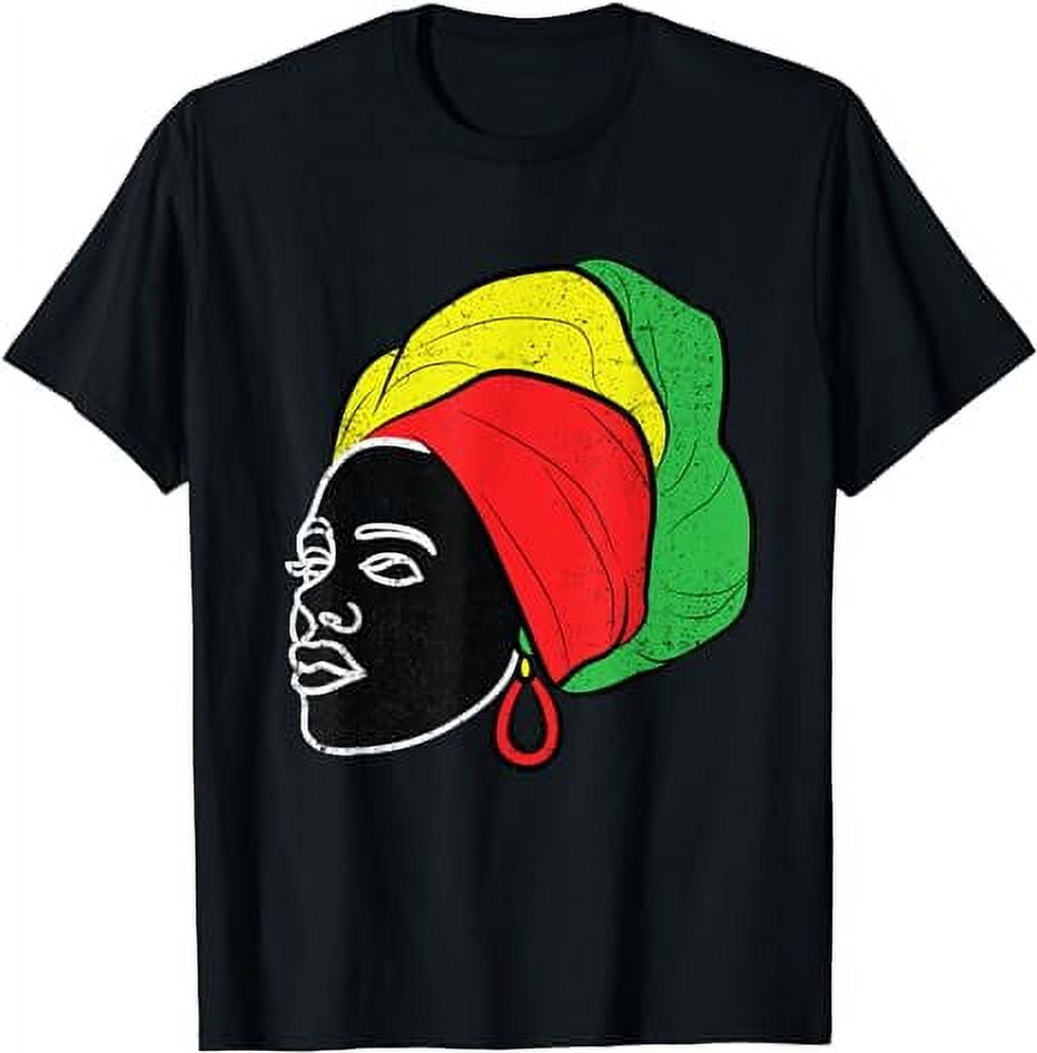 Afro Woman Black History Month Color Men Women Women T-Shirt - Walmart.com