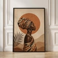 Afrocentric Black Woman Portrait African Inspired Earth Tone Boho ...