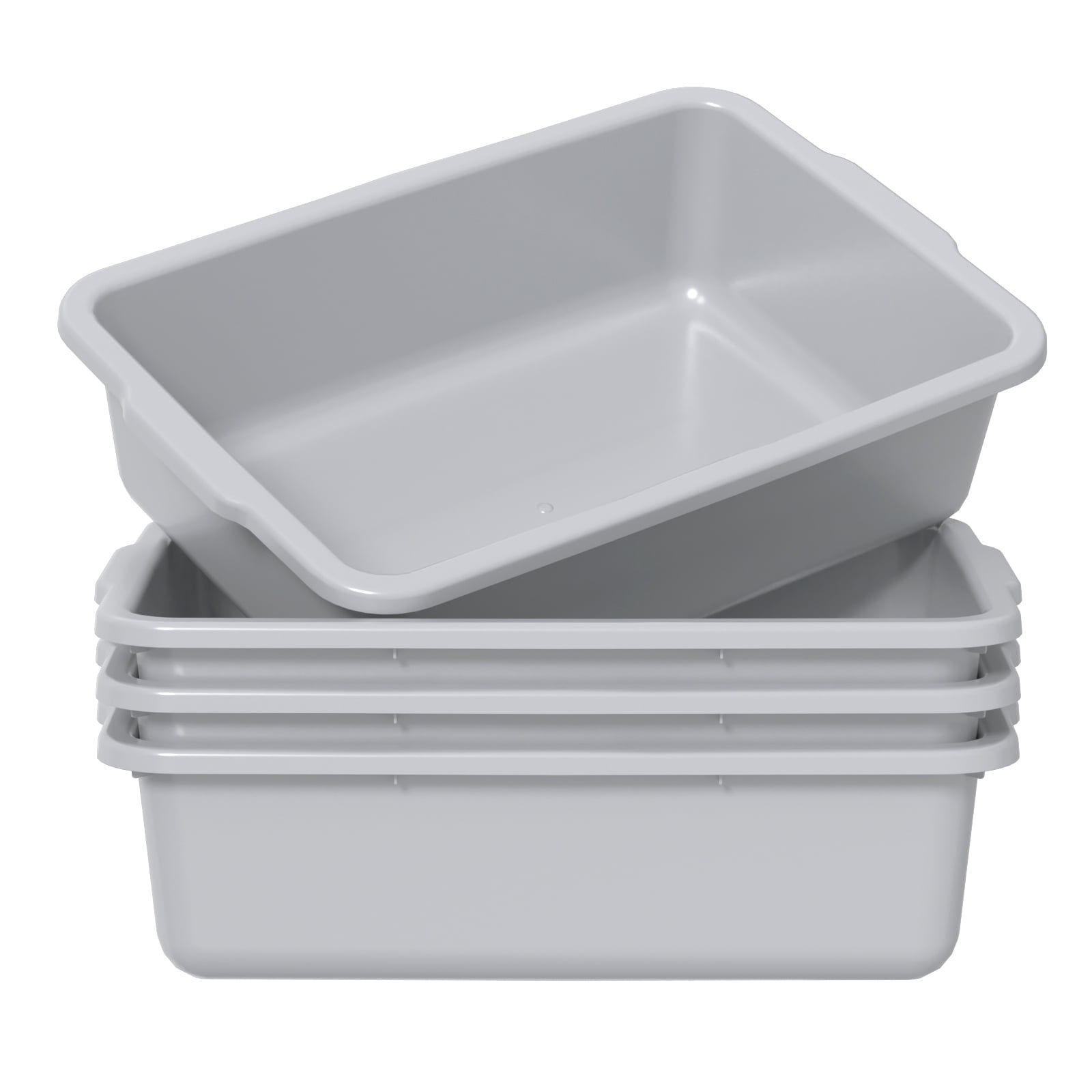 Afromy 24 L Commercial Bus Tubs, Plastic Utility Bus Box, Kitchen Bus ...