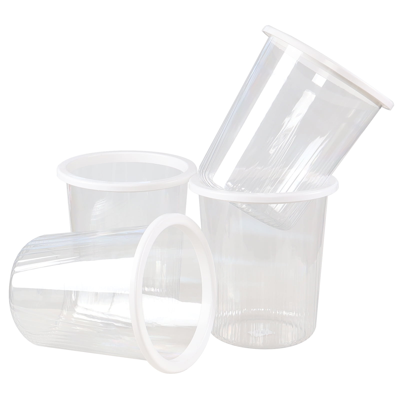 Afromy 4 Pack Plastic Mesh Wastebasket for Office & Home, Open Top ...