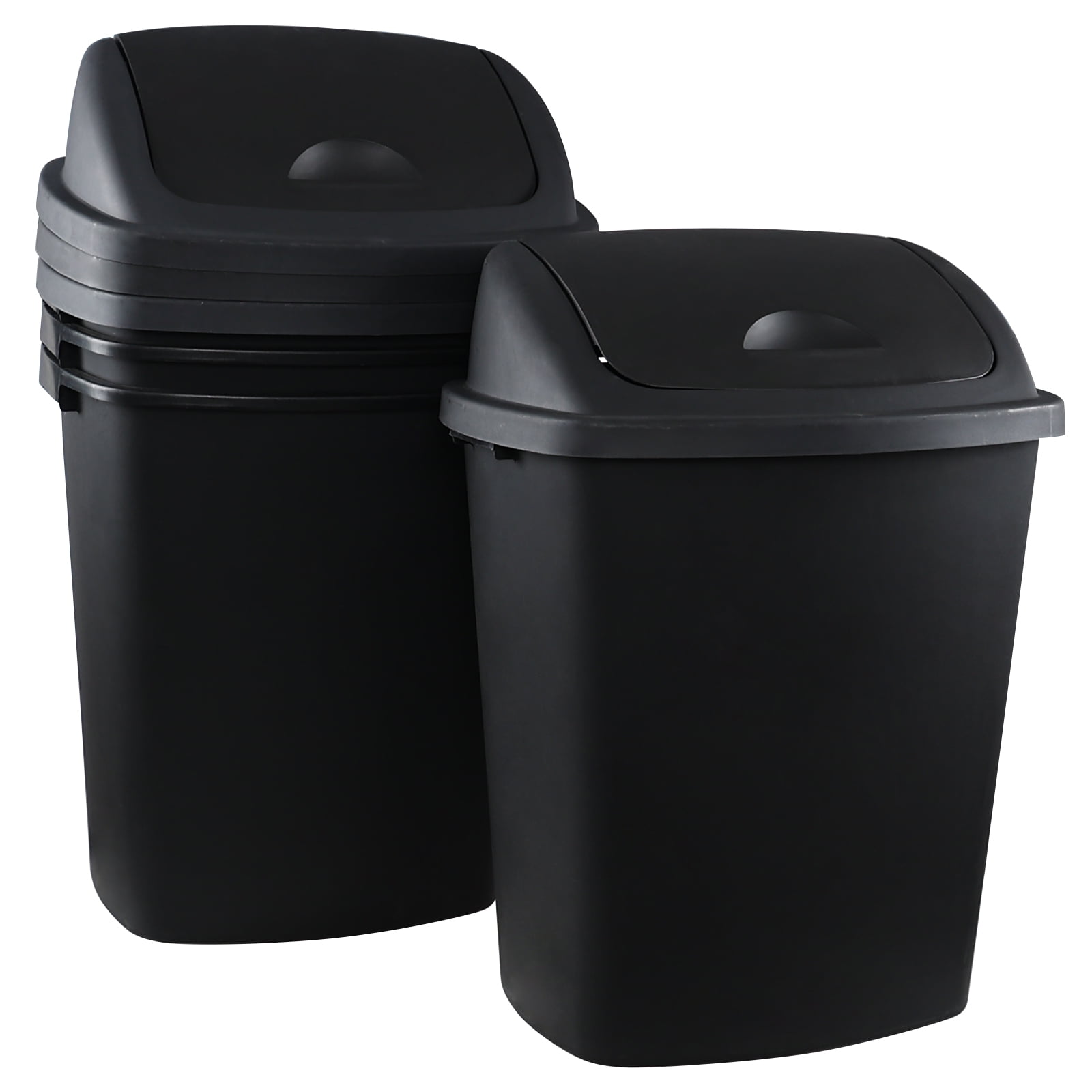 Afromy 4 Pack Swing Top Waste Container for Home and Kitchen ...