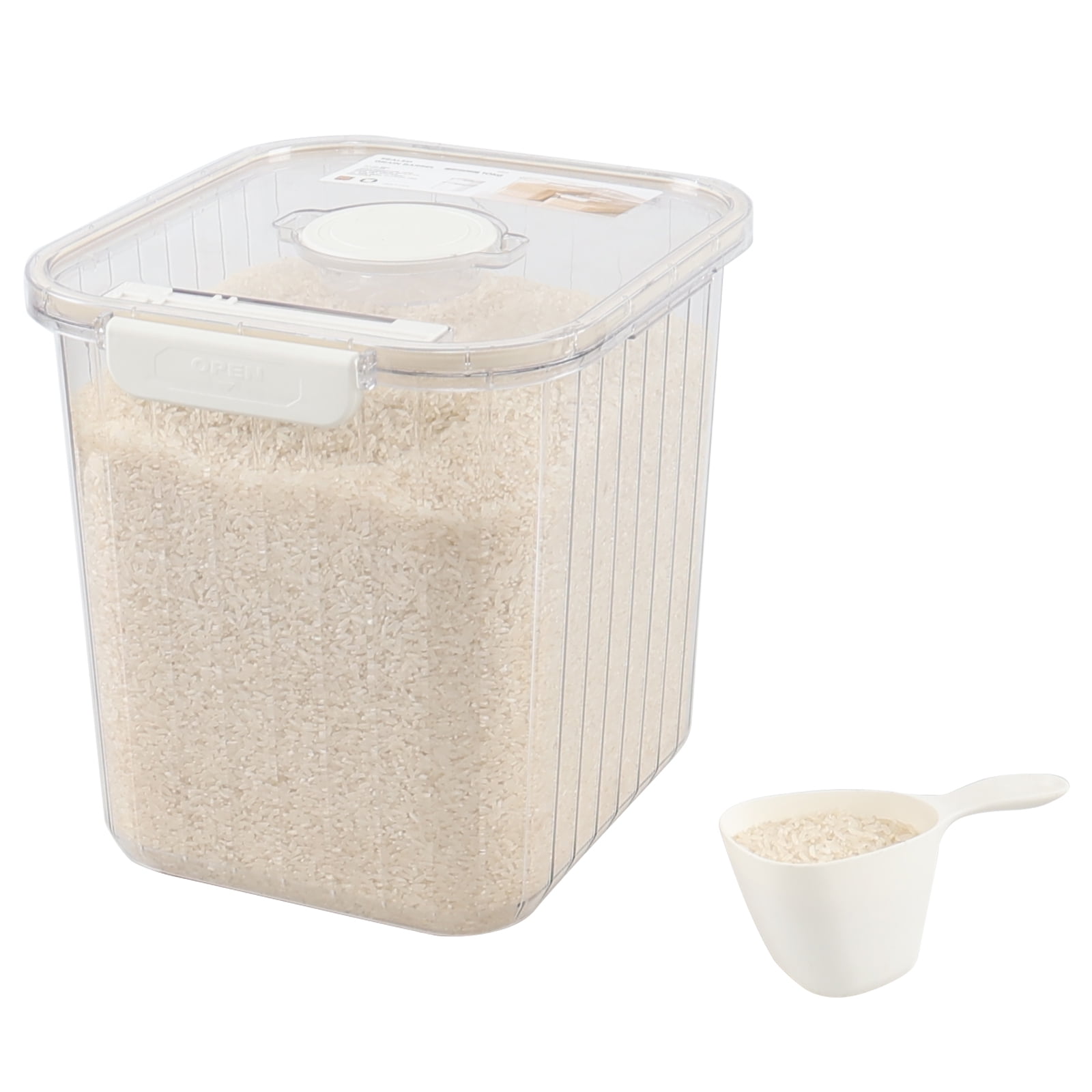 Afromy Large Plastic Food Storage Container Bin for Flour, Sugar ...