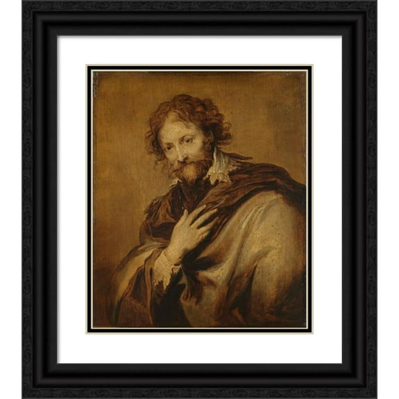 After Anthony van Dyck 15x17 Black Ornate Wood Framed Double Matted ...