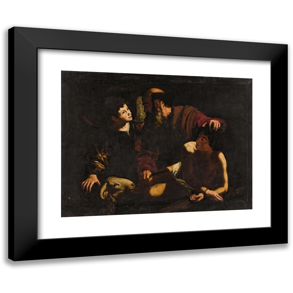 After Bartolomeo Cavarozzi 24x19 Black Modern Framed Museum Art Print ...