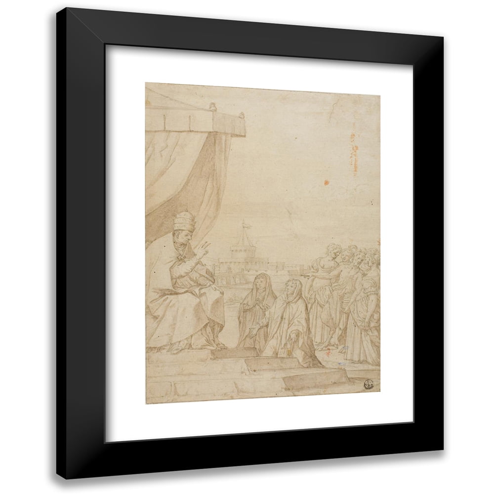 After Federico Zuccaro 18x24 Black Modern Framed Museum Art Print ...