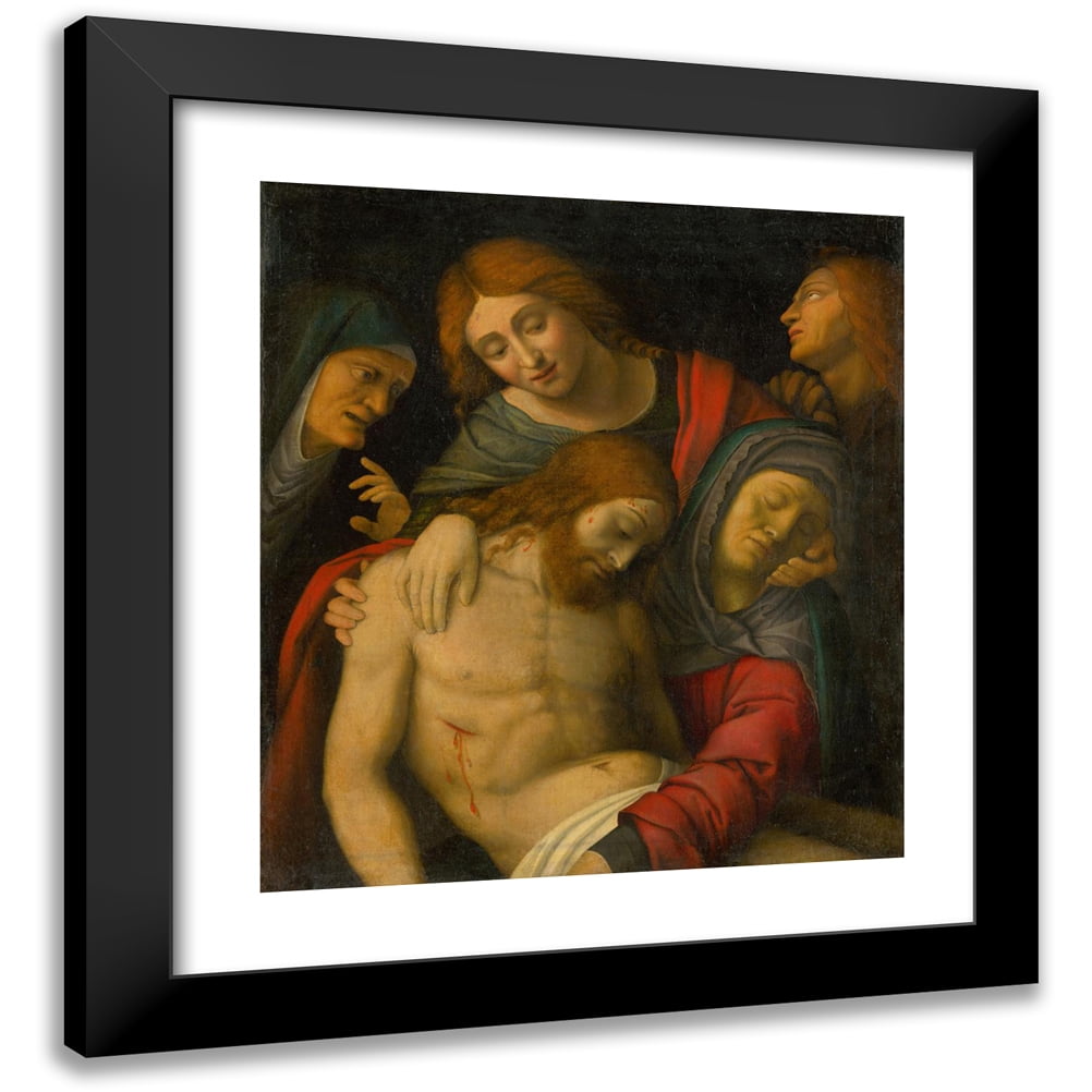 After Giovanni Francesco Caroto 15x16 Black Modern Framed Museum Art ...