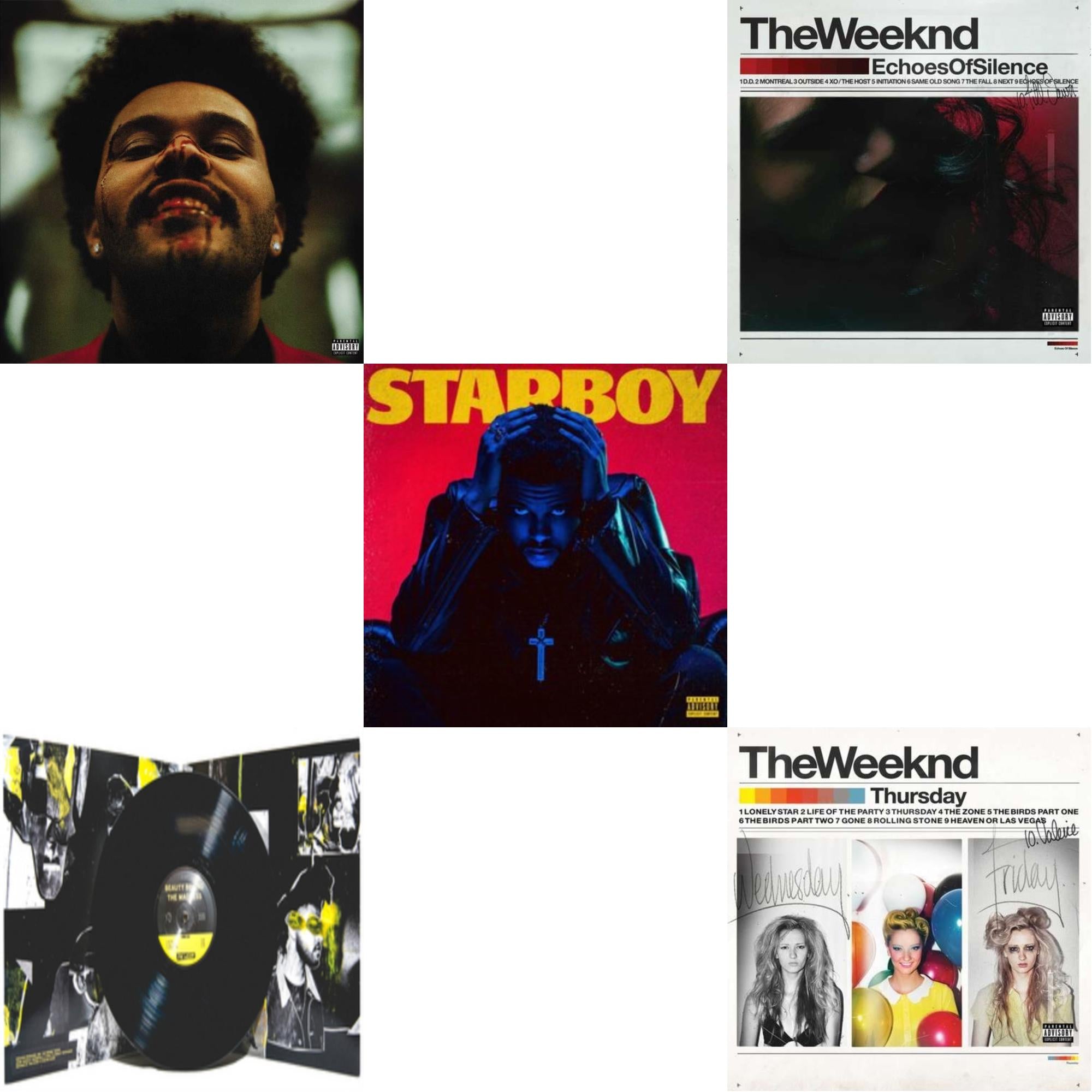 After Hours (X) (2LP) & Beauty Behind The Madness (X) & Starboy (2LP ...
